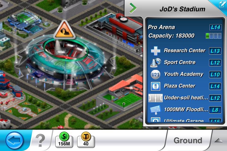 Build Stadiums with the Ground Update for Mobile Devices - Top Eleven ...